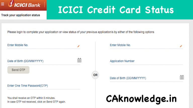 ICICI Credit Card Status 2025, ICICI Credit Card Application Status