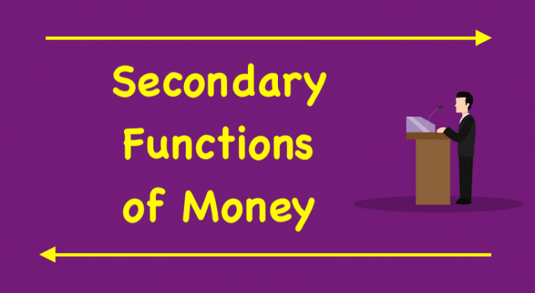Secondary Functions of Money: standard of deferred payment 2025