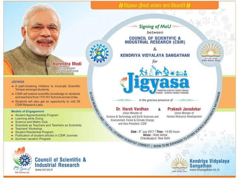 JIGYASA a Student - Scientist Connect Programme (Detailed)